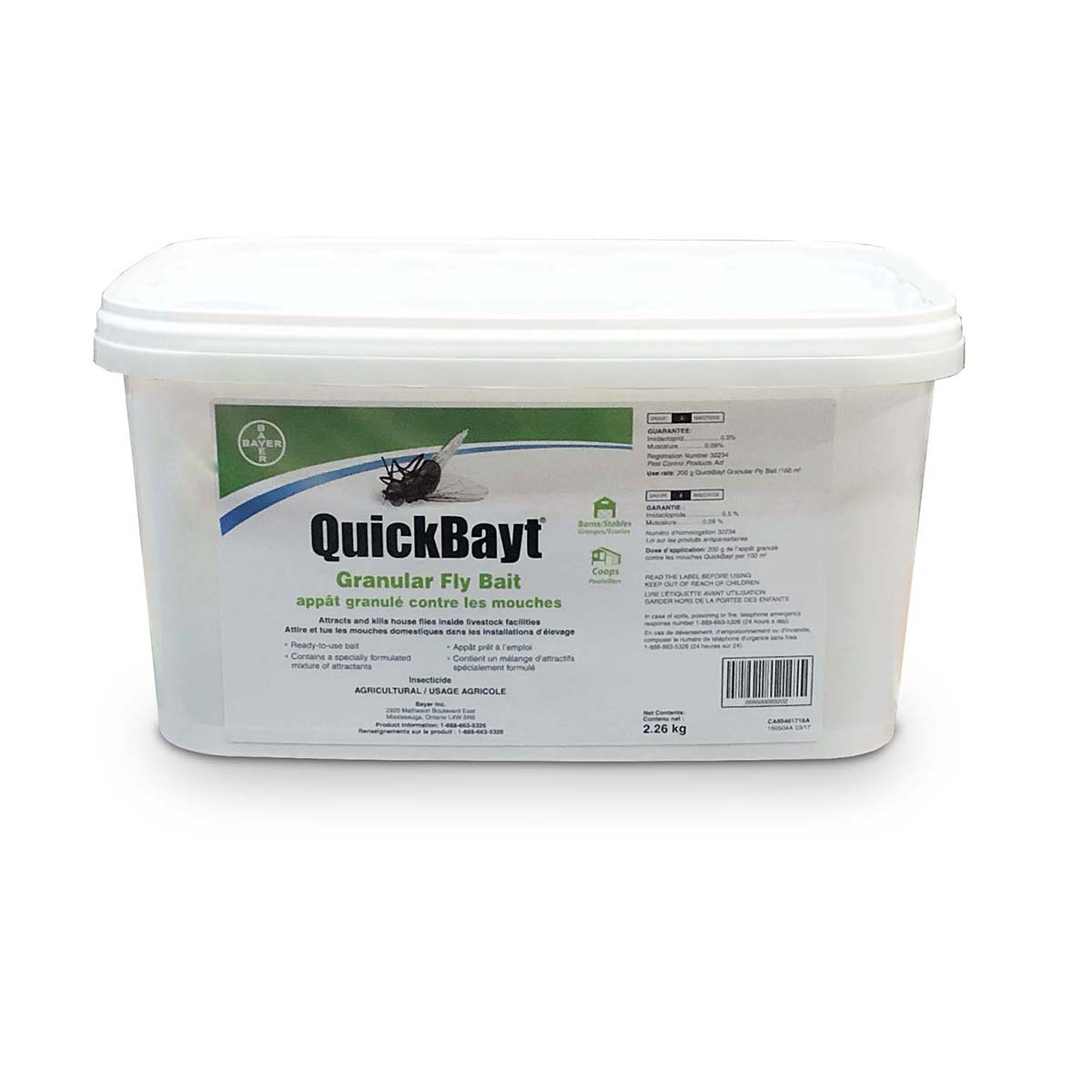 QuickBayt Granular fly bait Attracts & kills flies 2.26kg ...